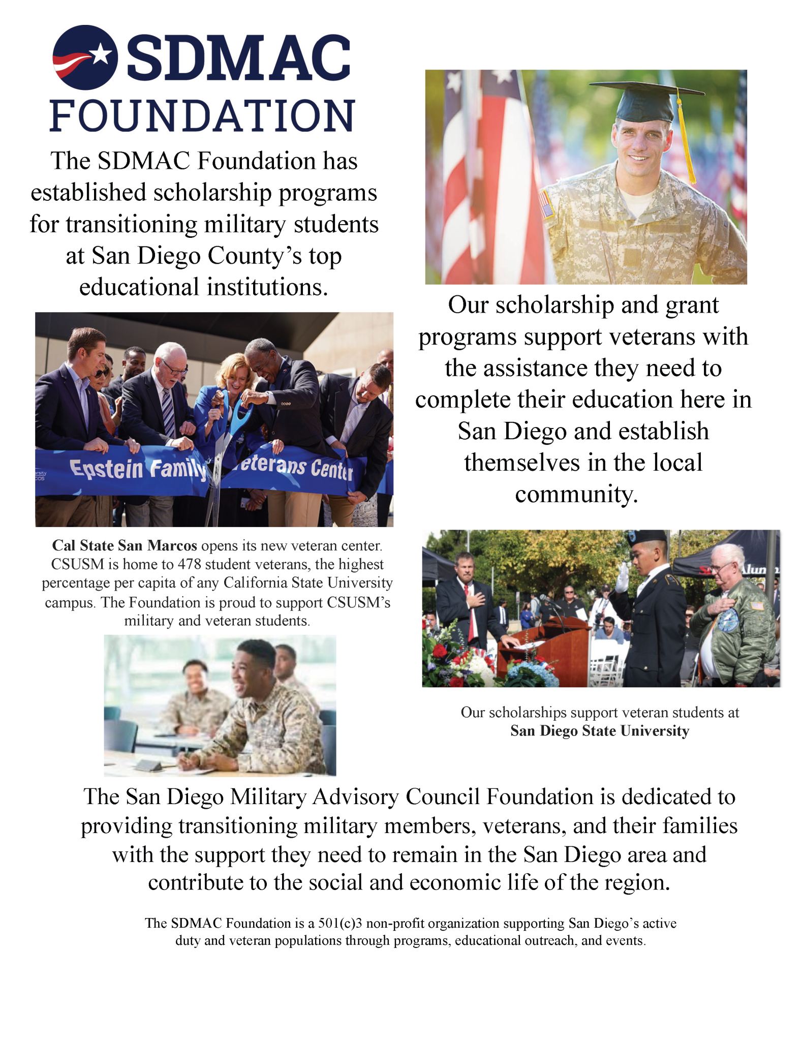 Foundation - San Diego Military Advisory Council Foundation
